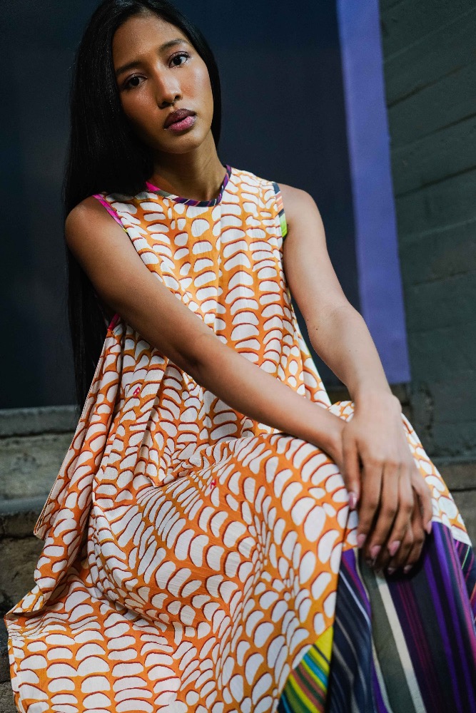 Vestido Racu maíz mostaza – CARMEN RION