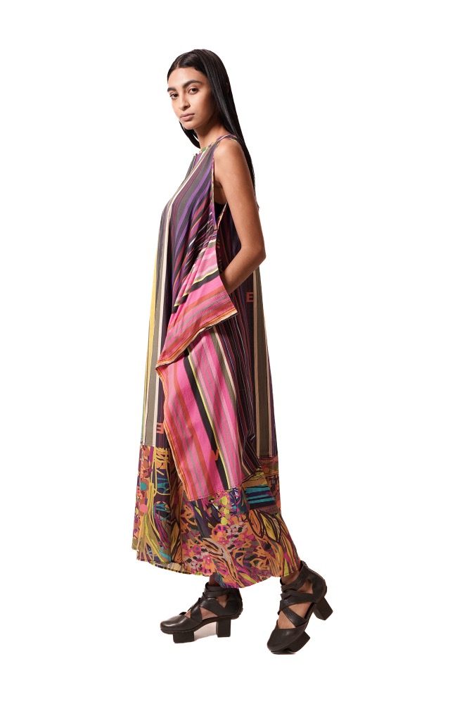 Vestido Racu rayado con Milpa – CARMEN RION