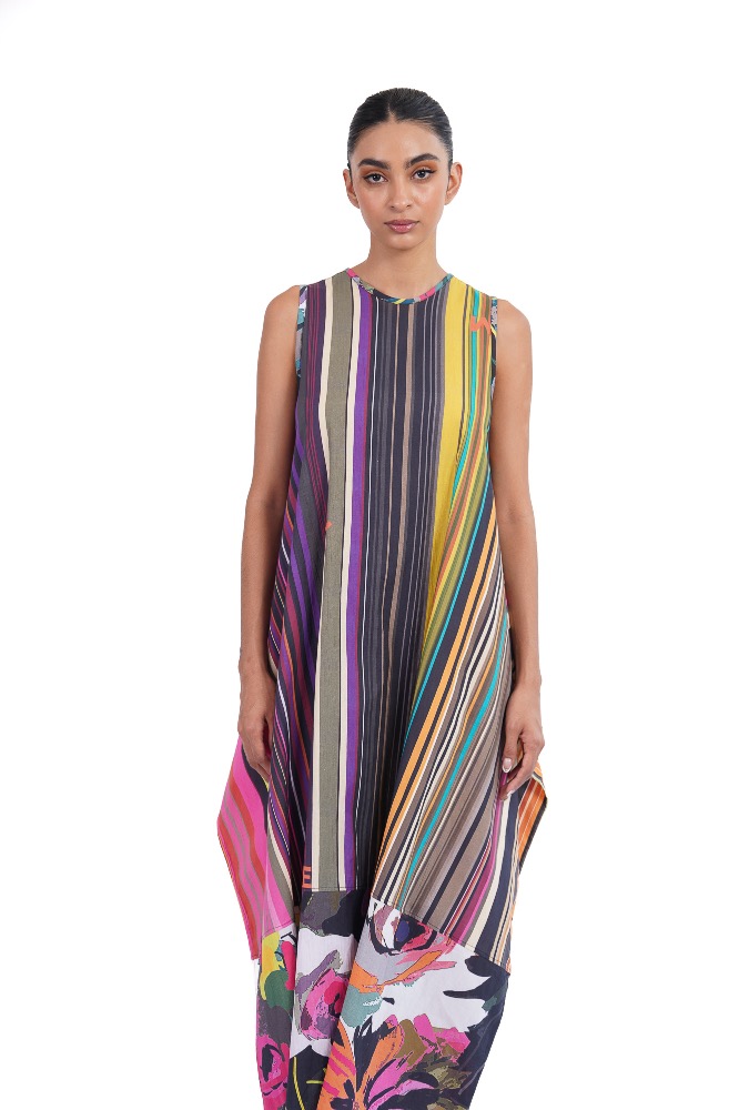 Vestido Racu rayado con Milpa – CARMEN RION