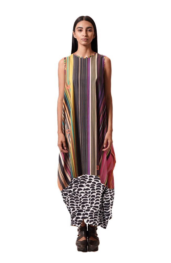 Vestido Racu rayado con Milpa – CARMEN RION